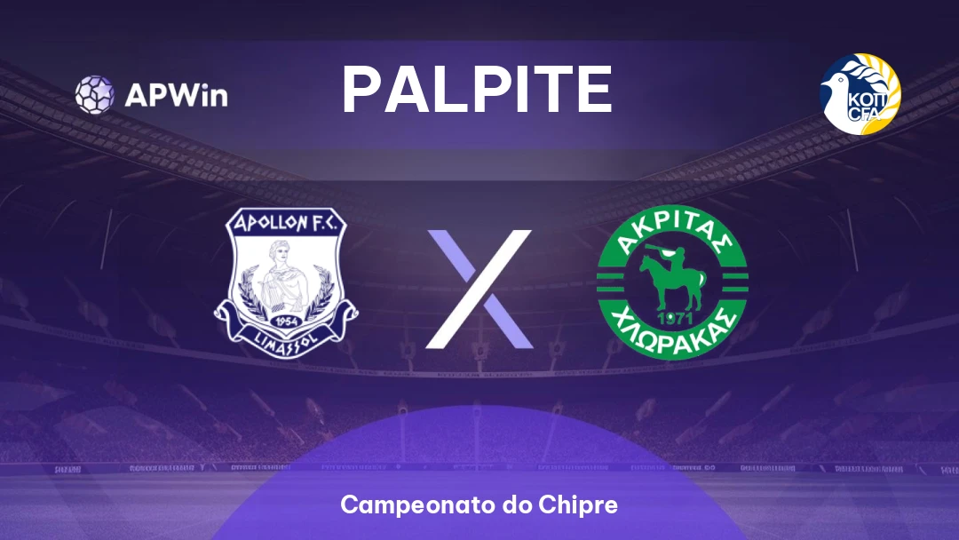 Palpite Apollon x Akritas | Campeonato do Chipre | 24/01