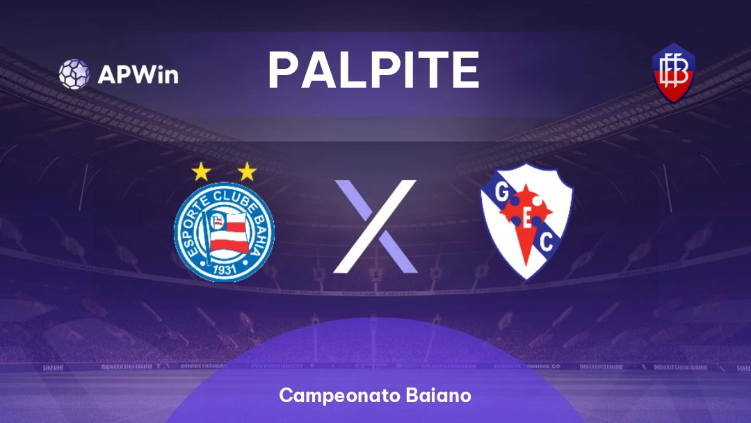 Palpite Bahia x Galícia | Campeonato Baiano | 17/01