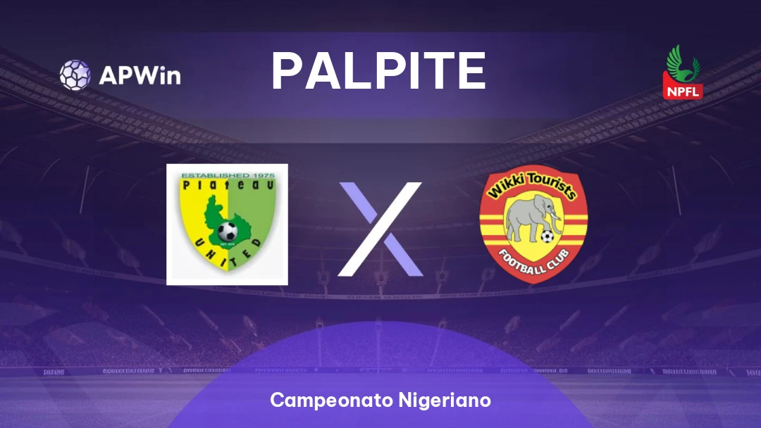 Palpite Plateau United x Wikki Tourist | Campeonato Nigeriano | 18/01