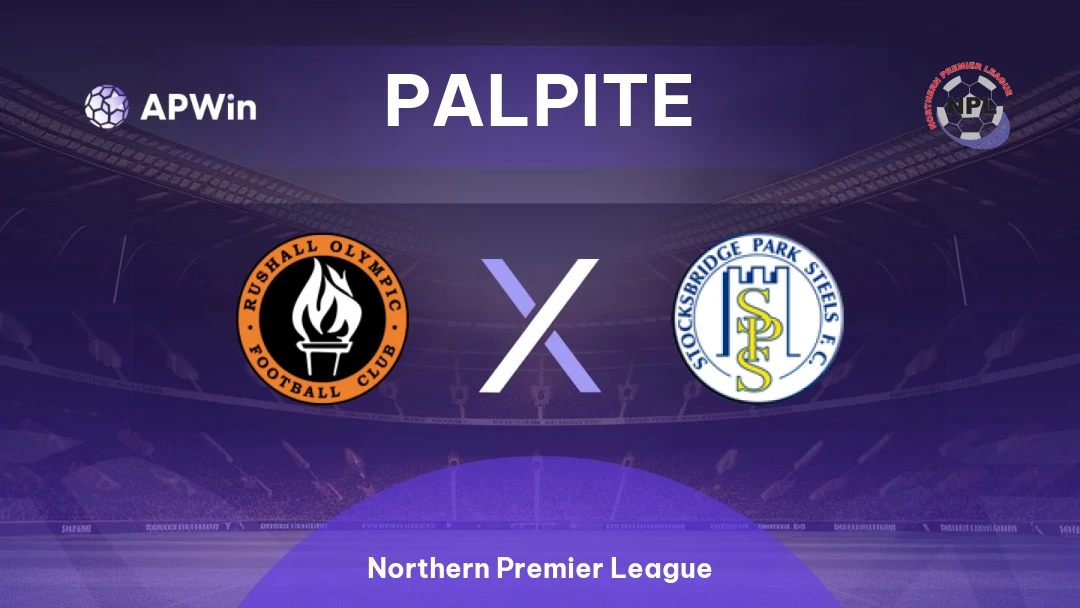 Palpite Rushall Olympic x Stocksbridge Park Steels | Northern Premier ...