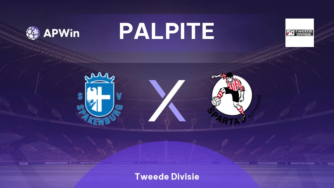 Palpite Spakenburg x Sparta Rotterdam II | Tweede Divisie | 17/01